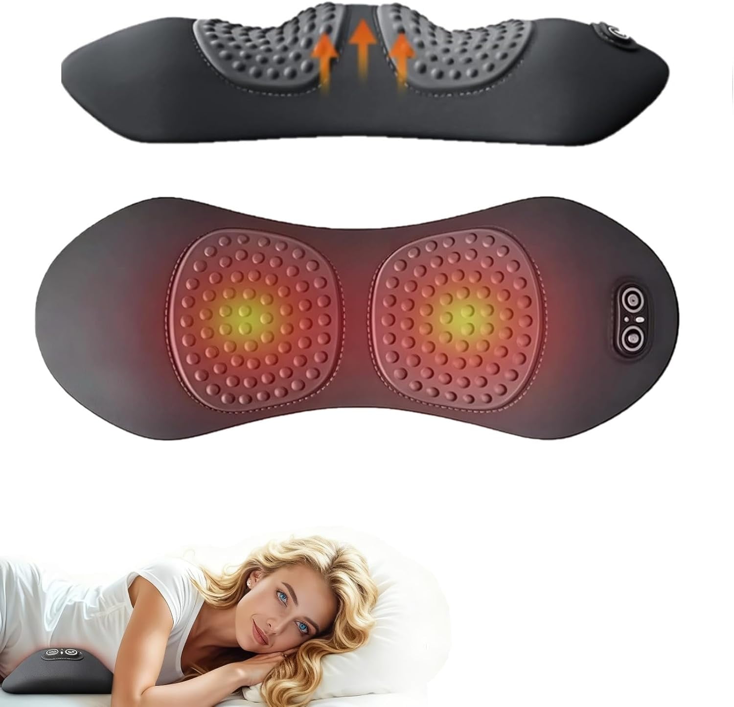 This 3-in-1 back massager features traction, vibration massage, and ...