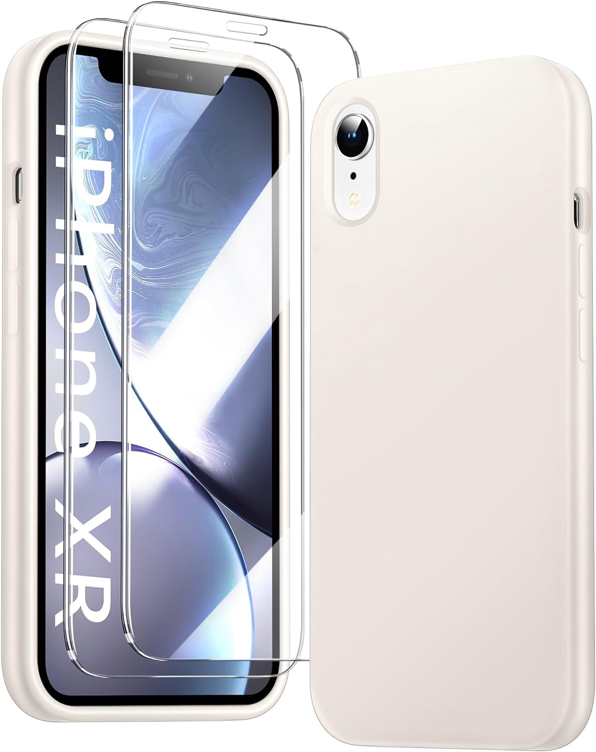 [3 in 1 for iPhone Xr Case with 2 Pack Screen Protector, Liquid ...
