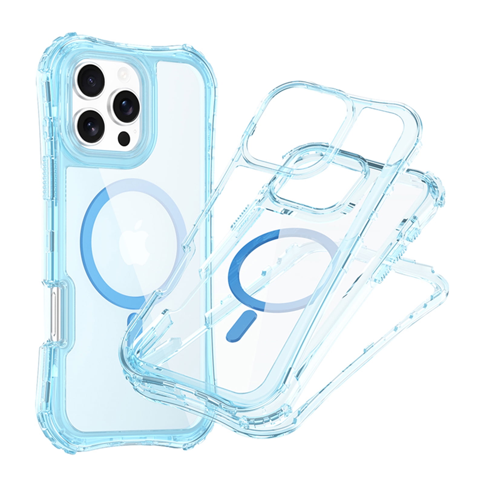 3-in-1 for iPhone 16 Magnetic Case, Compatible with Mag-Safe [Anti ...