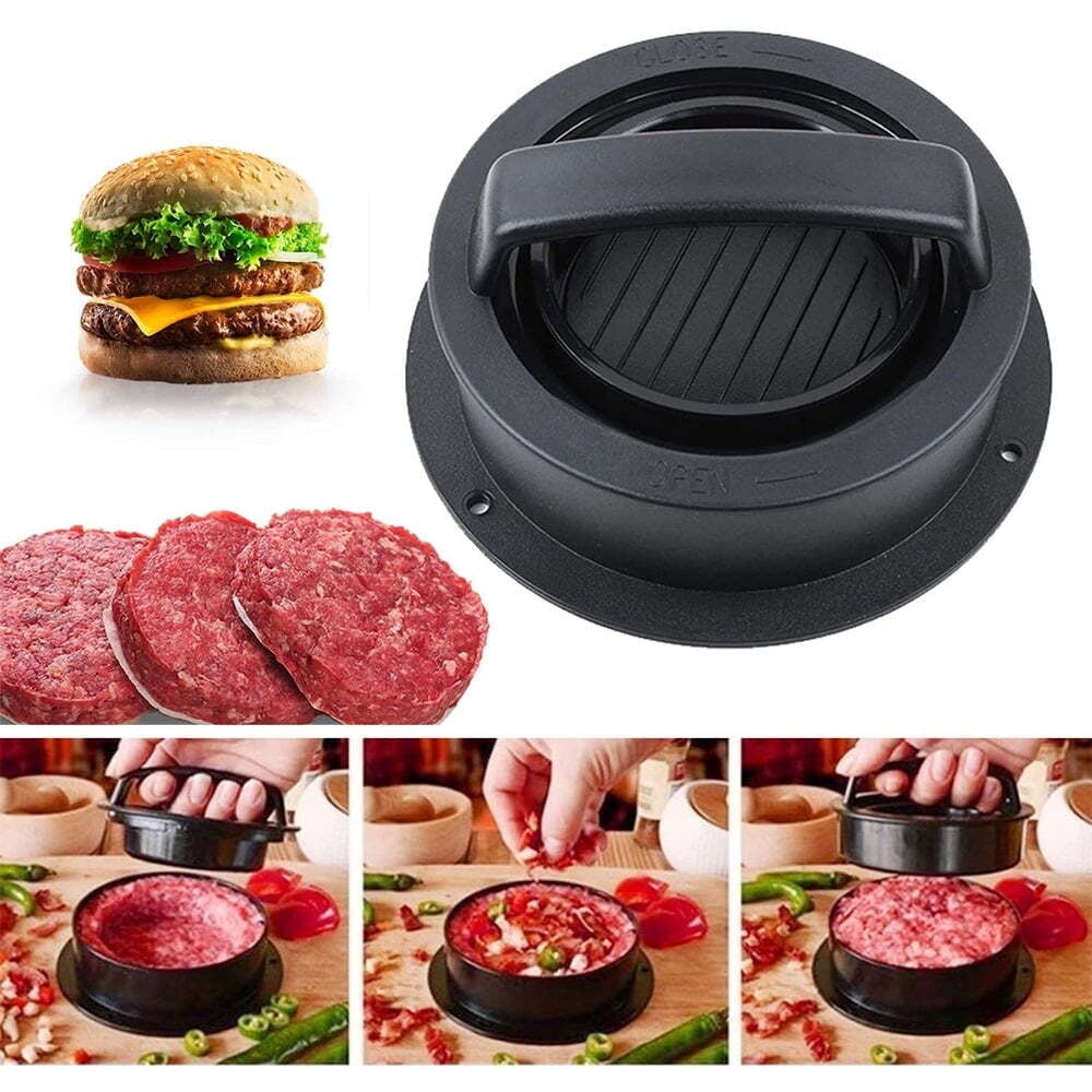 3 in 1 multi-size burger patty moulds - perfect for sandwich, mini and ...