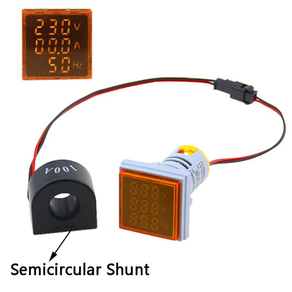 3-in-1AC50~500Vdigital voltmeter Hertz frequency meter Current voltage ...