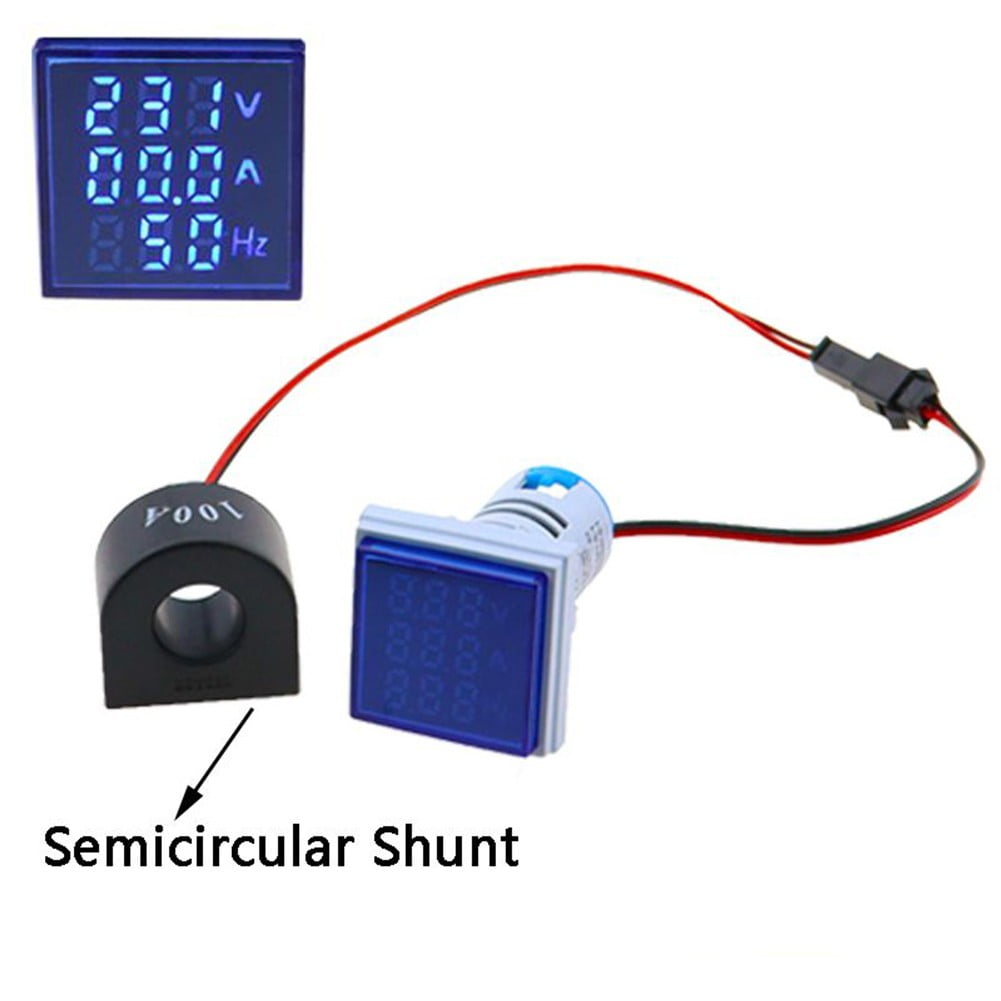 3-in-1AC50~500Vdigital voltmeter Hertz frequency meter Current voltage ...