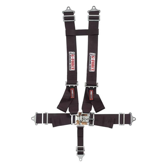 3 in. 5-Point Latch & Link H-Type Harness Set Pull-Down Style - Black ...