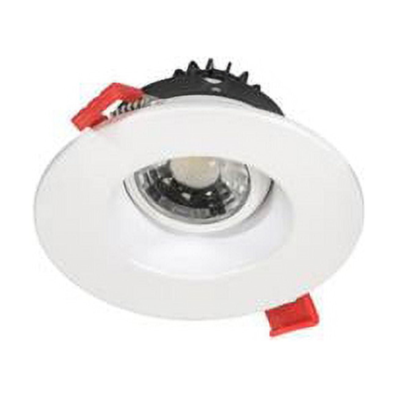 3 in. 8W 5CCT 90CRI LED Round Regressed Gimbal Recessed Downlight ...