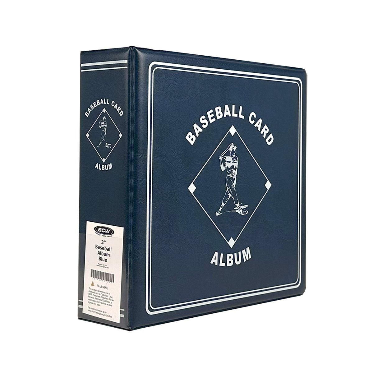 12 BCW 3" Heavy Duty D-ring Blue Baseball Binder Album - Walmart.com