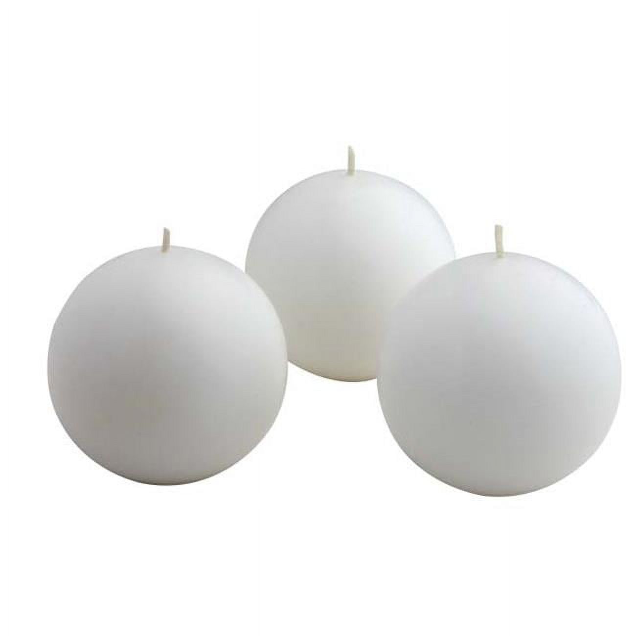 3 in. Citronella Ball Candles, White - 6 Piece per Box - Walmart.com