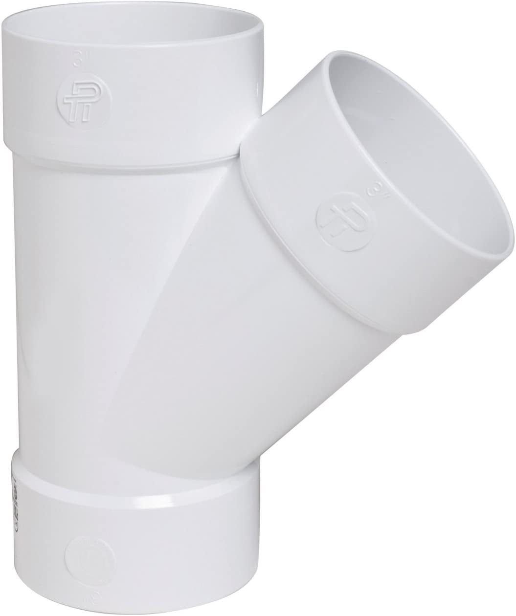 3 in. Hub x 3 in. Dia. Hub PVC Wye - Walmart.com