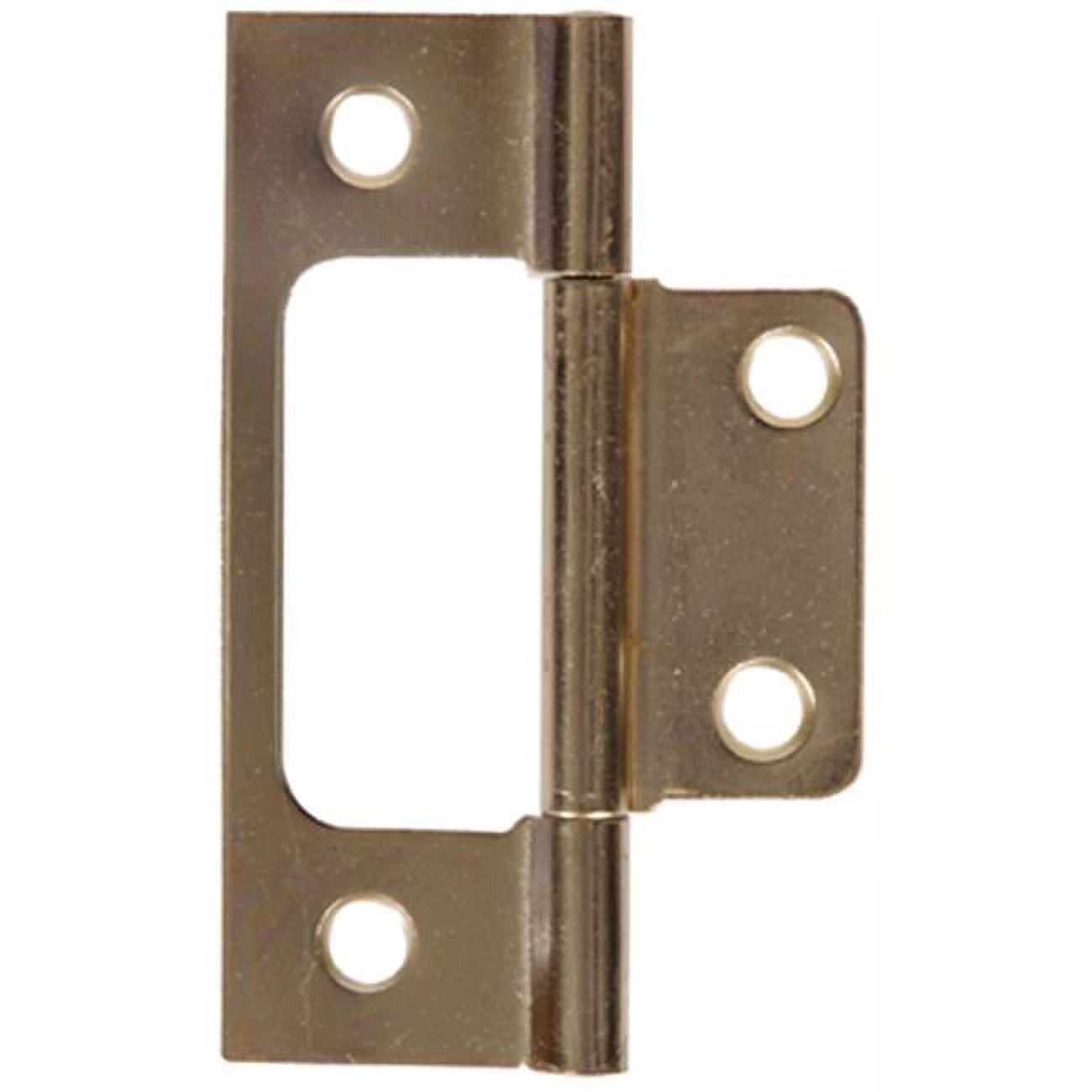 3 in. Non Mortise Hinge with Fixed Pin, Satin Brass - Walmart.com