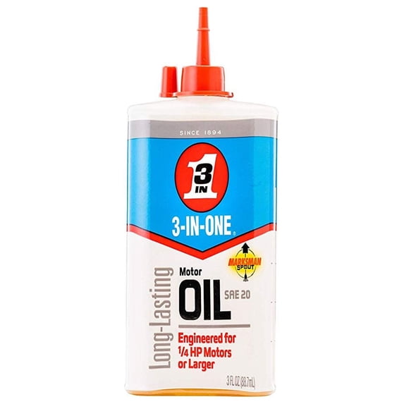 3-in-ONE Motor Oil High-Grade Lubrication SAE 20, 3 oz - Walmart.com