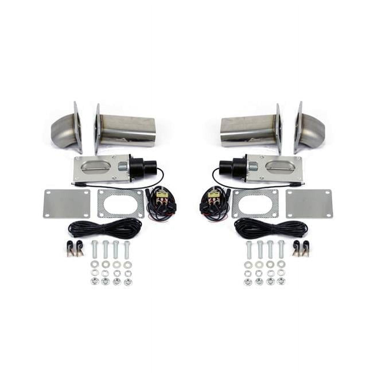 3 in. Oval Stainless Steel Electronic Dual Exhaust Cutout - Walmart.com