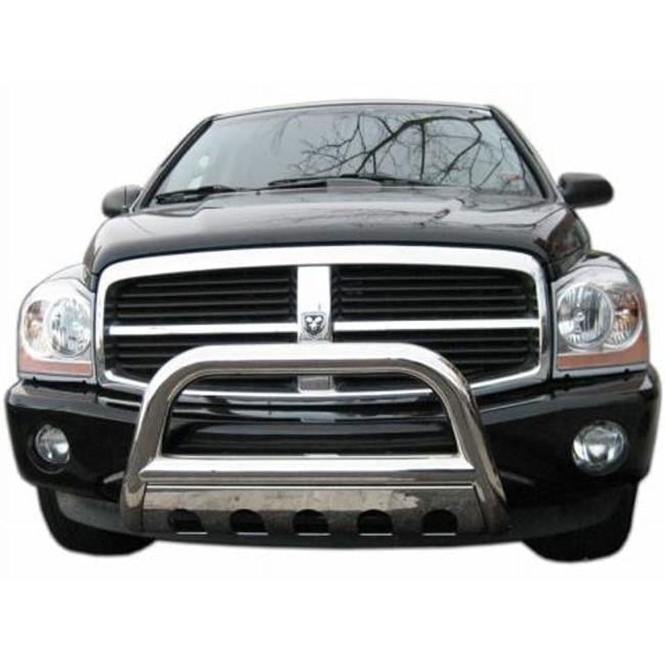 3 in. Polished Stainless Steel Bull Bar with Skid Plate- 2015-2016 ...
