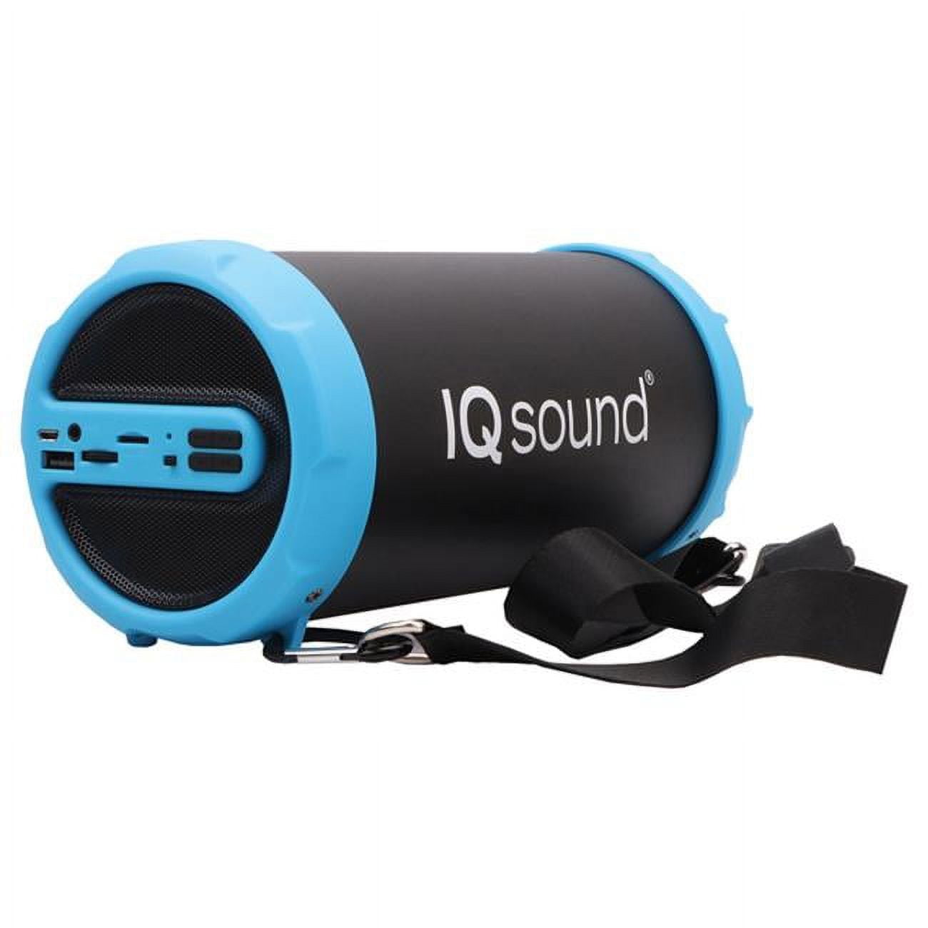 3 in. Portable Bluetooth Rechargeable Speaker with FM Radio, Blue ...