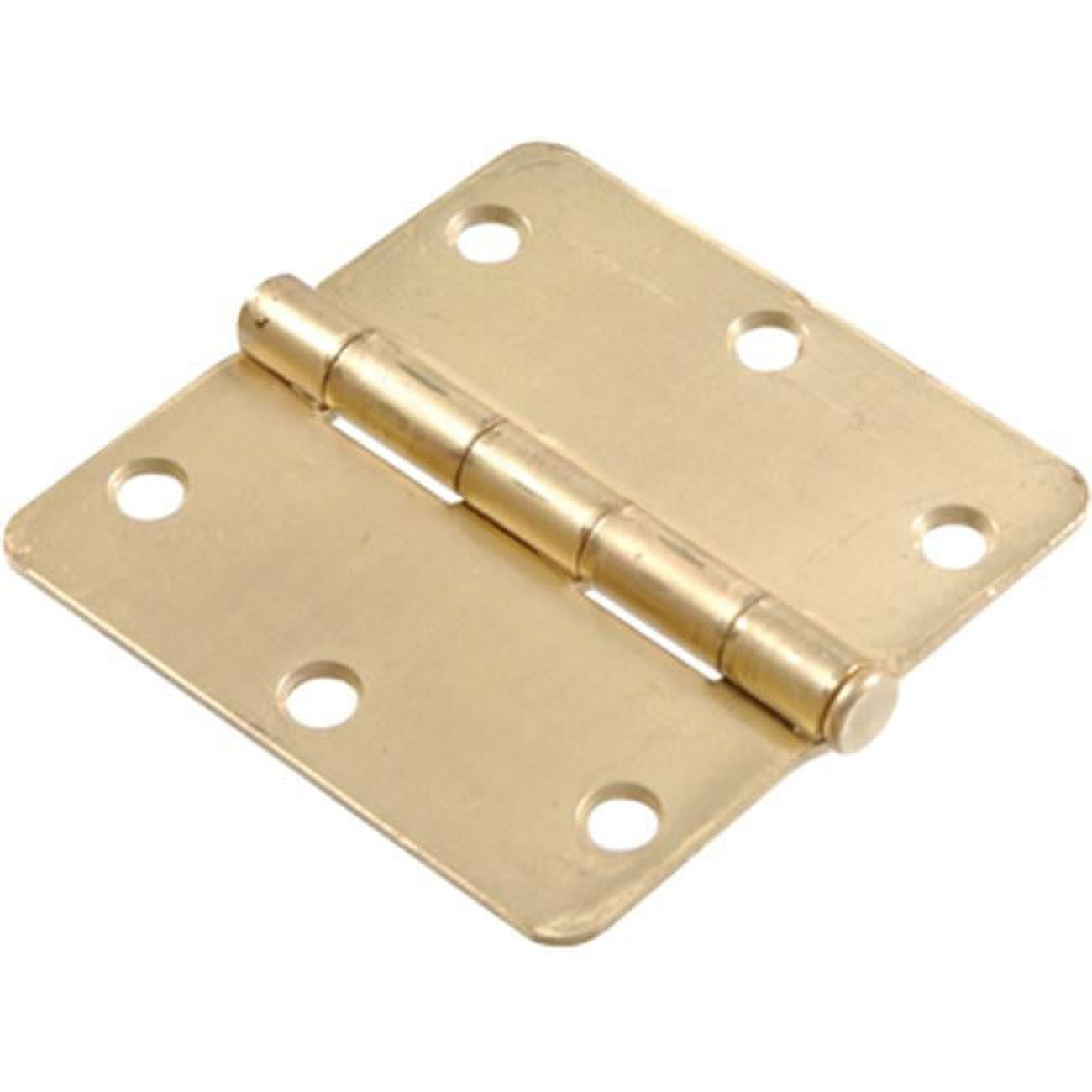 3 in. Residential Round Corner Door Hinge, Satin Brass - Walmart.com
