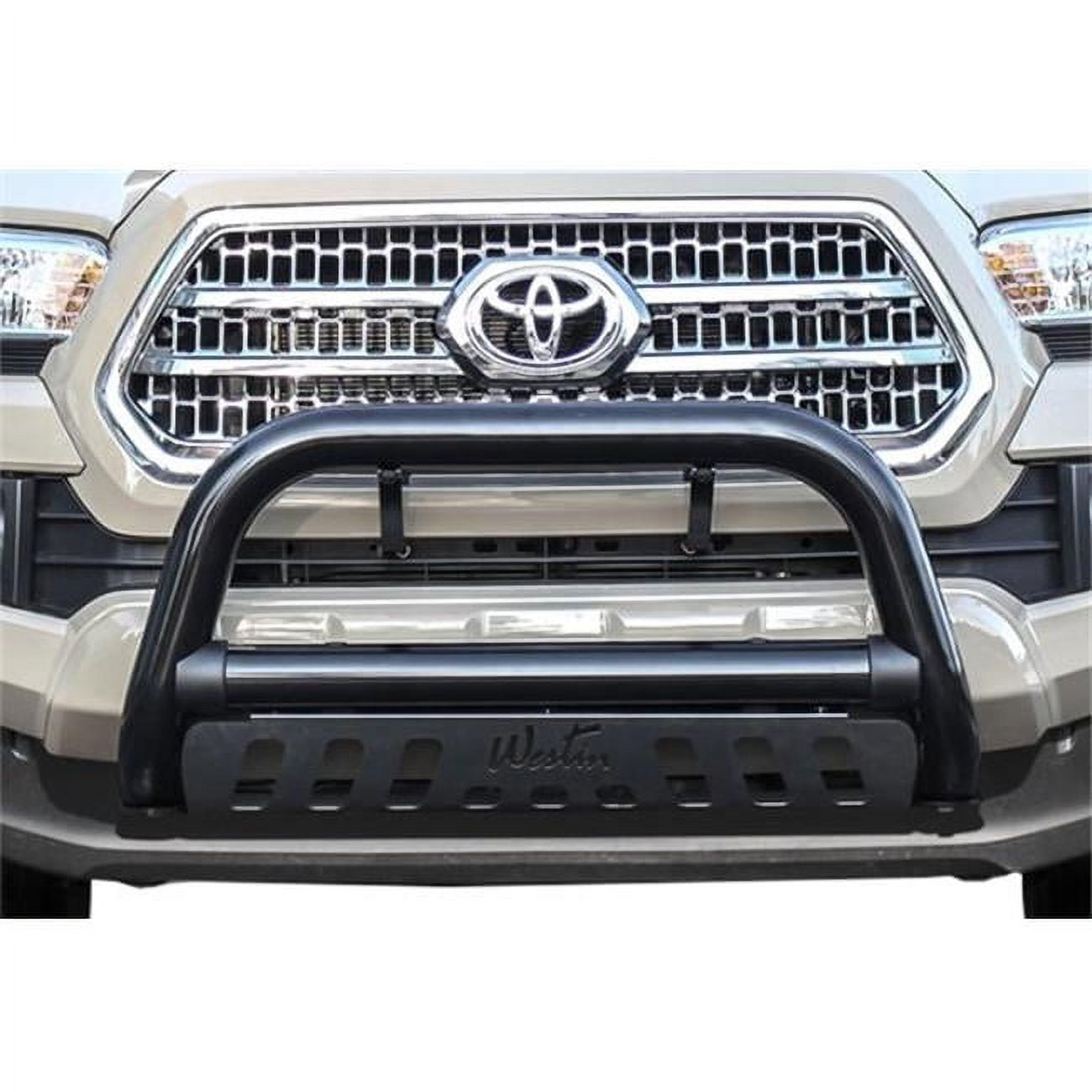 3 in. Steel Ultimate Chrome Bull Bar with LED Light Bar for 2010-2017 ...