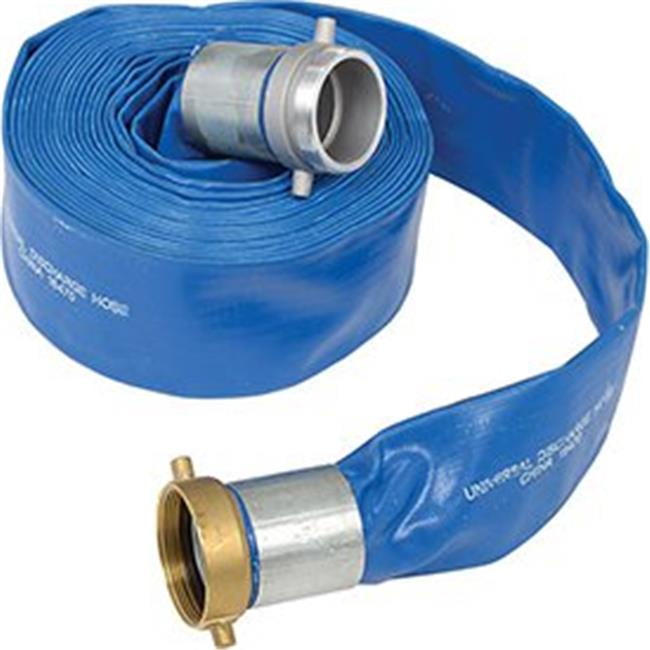 3 in. x 50 ft. PVC Lay Flat Discharge Hose with M x F Aluminum Short ...
