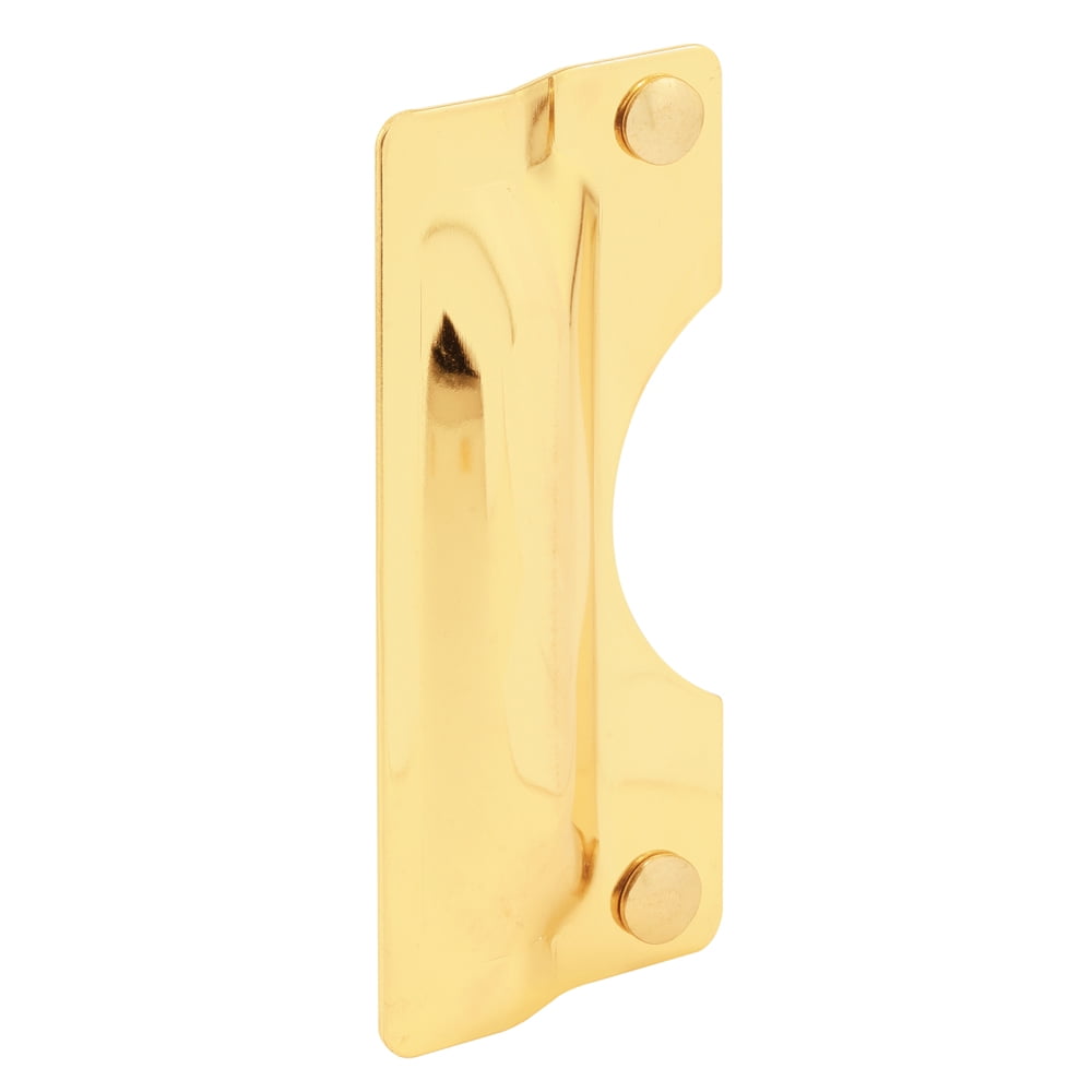 3 in. x 7 in. Bright Brass Plated Steel Outswing Latch Guard - Walmart.com