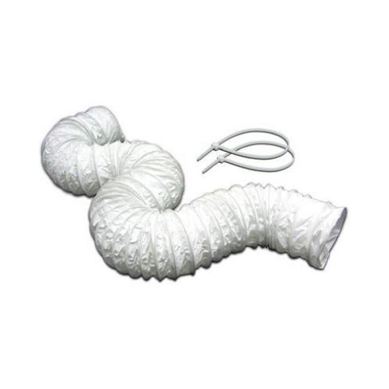 3 in. x 8 ft. Vinyl Duct with 2 Plastic Clamps - Polybagged - Pack of ...