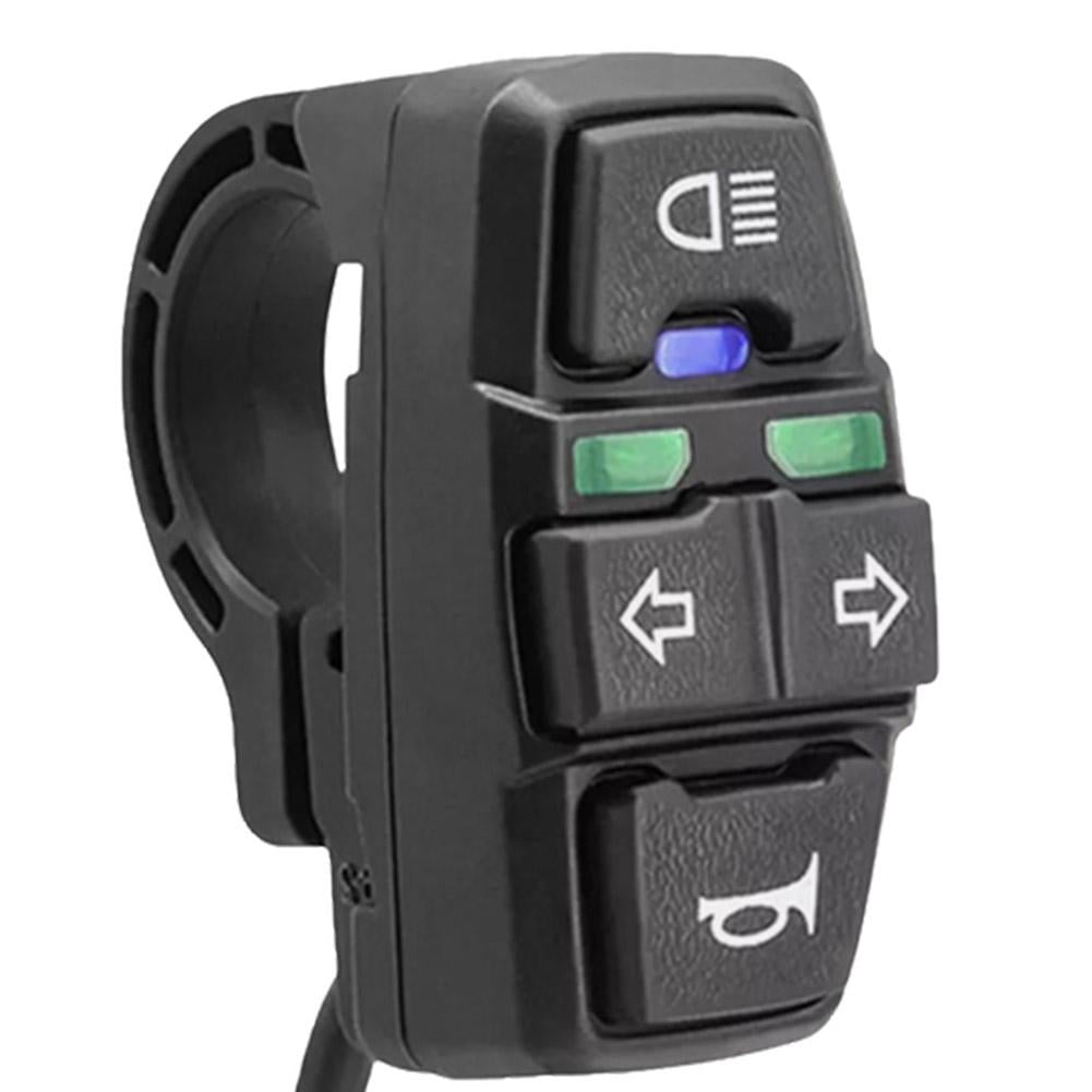 3 in1 Electric Bike Switch Headlight Turn Signal Horn Switch ON/OFF ...