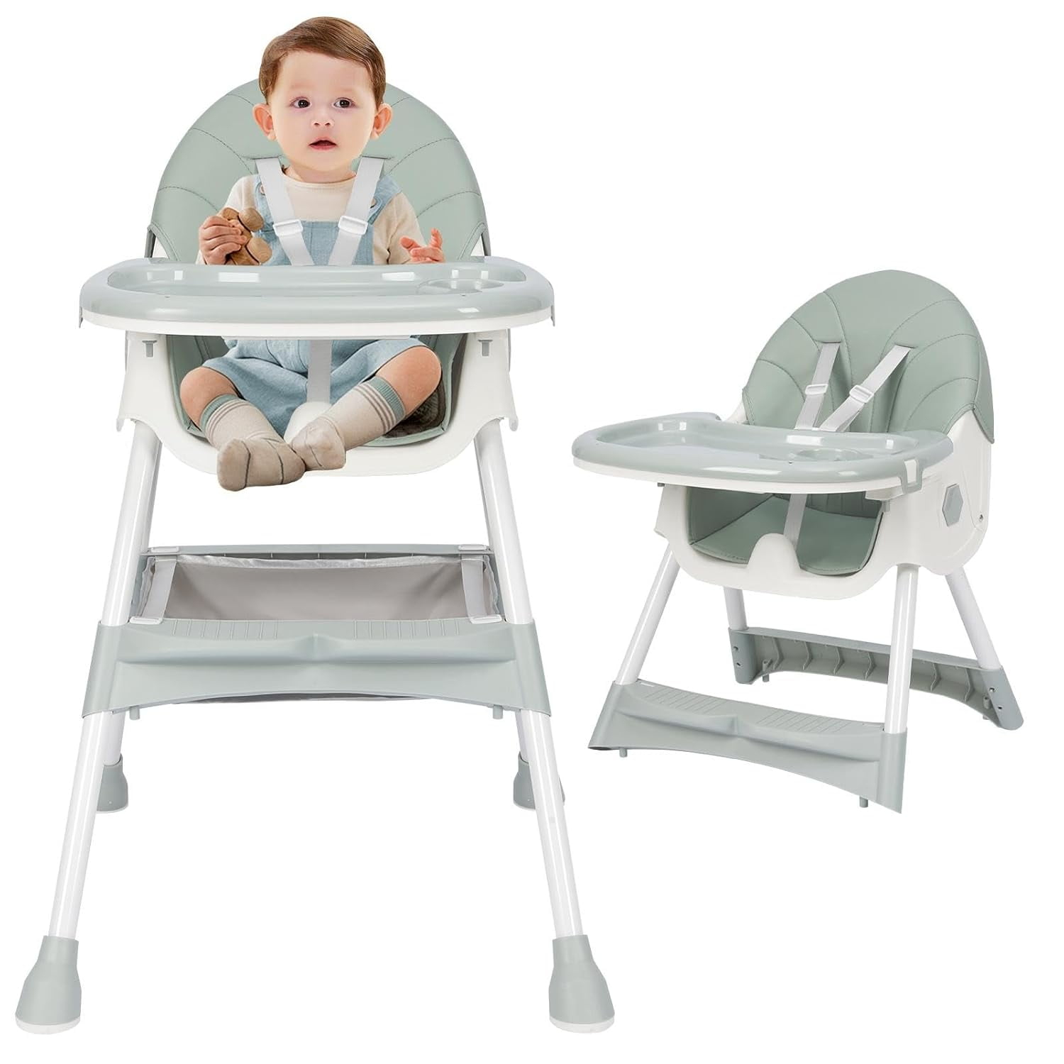 3-in1 Highchair, High Chairs for Babies and Toddlers,Convertible High ...