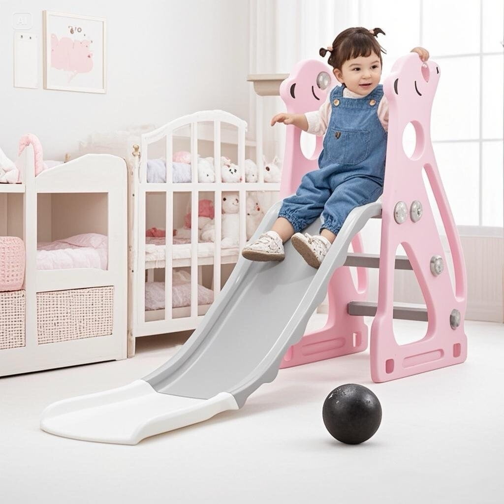 3 in1 Toddler Slide with Extra Long Slipping Slope,Indoor Slide,Outdoor ...