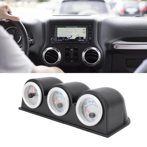 3 in1 Triple Auto Gauge Meter Kit, 3 in 1 Car Gauge Meter Water ...