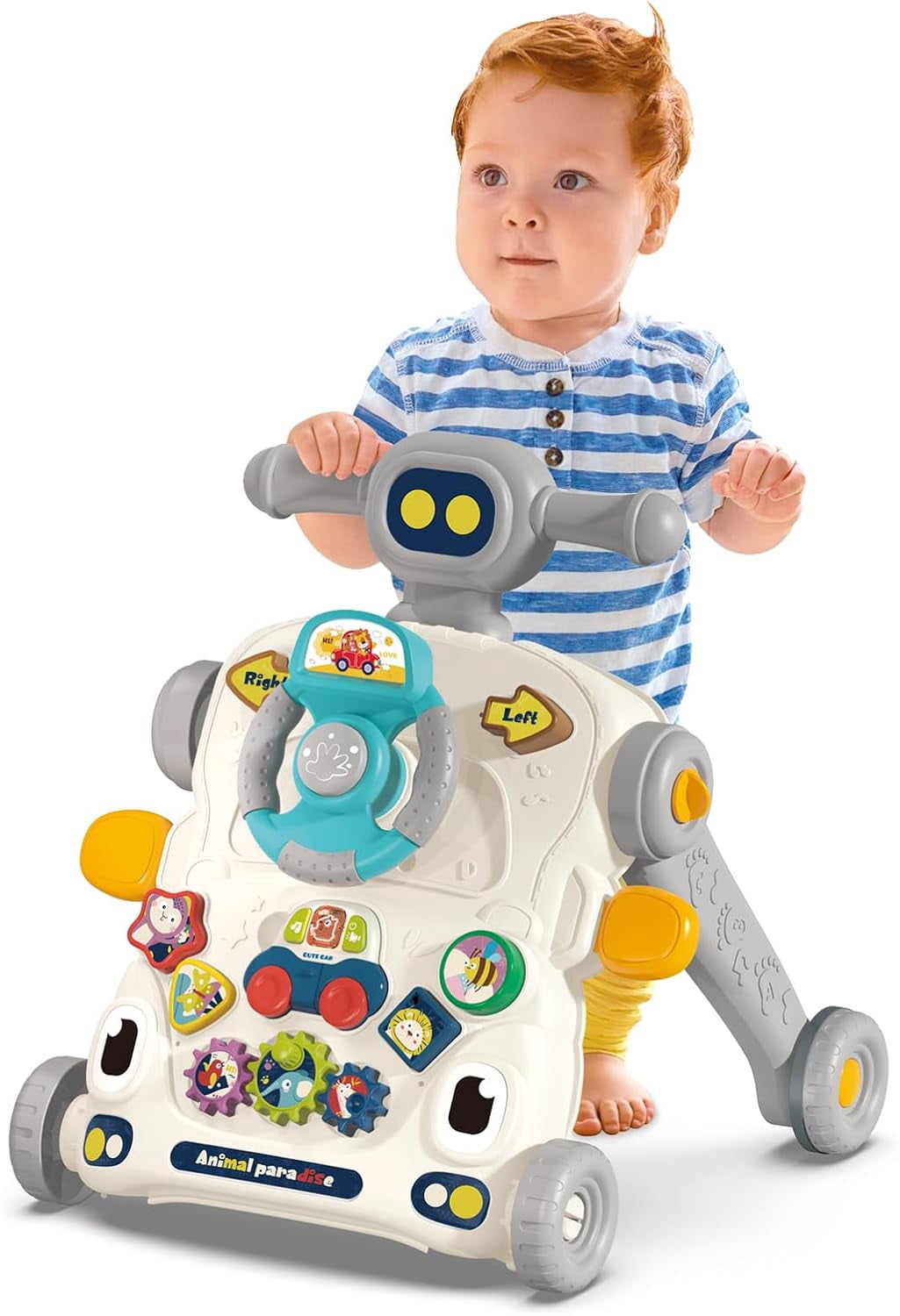 3 in1 Walker and Push Toy for Baby, Baby Sit-to-Stand Activity Center ...