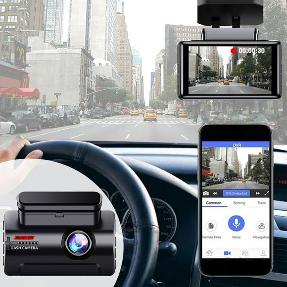 Wireless Dash Cams Front and Rear in Dash Cam Features - Walmart.com
