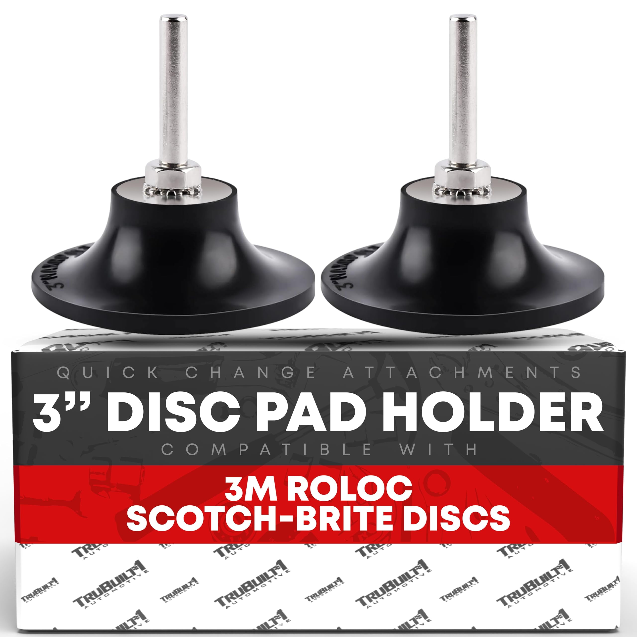 3-inch Conditioning Disc Pad Holder Assembly, Pack of 2-1/4'' Shank ...