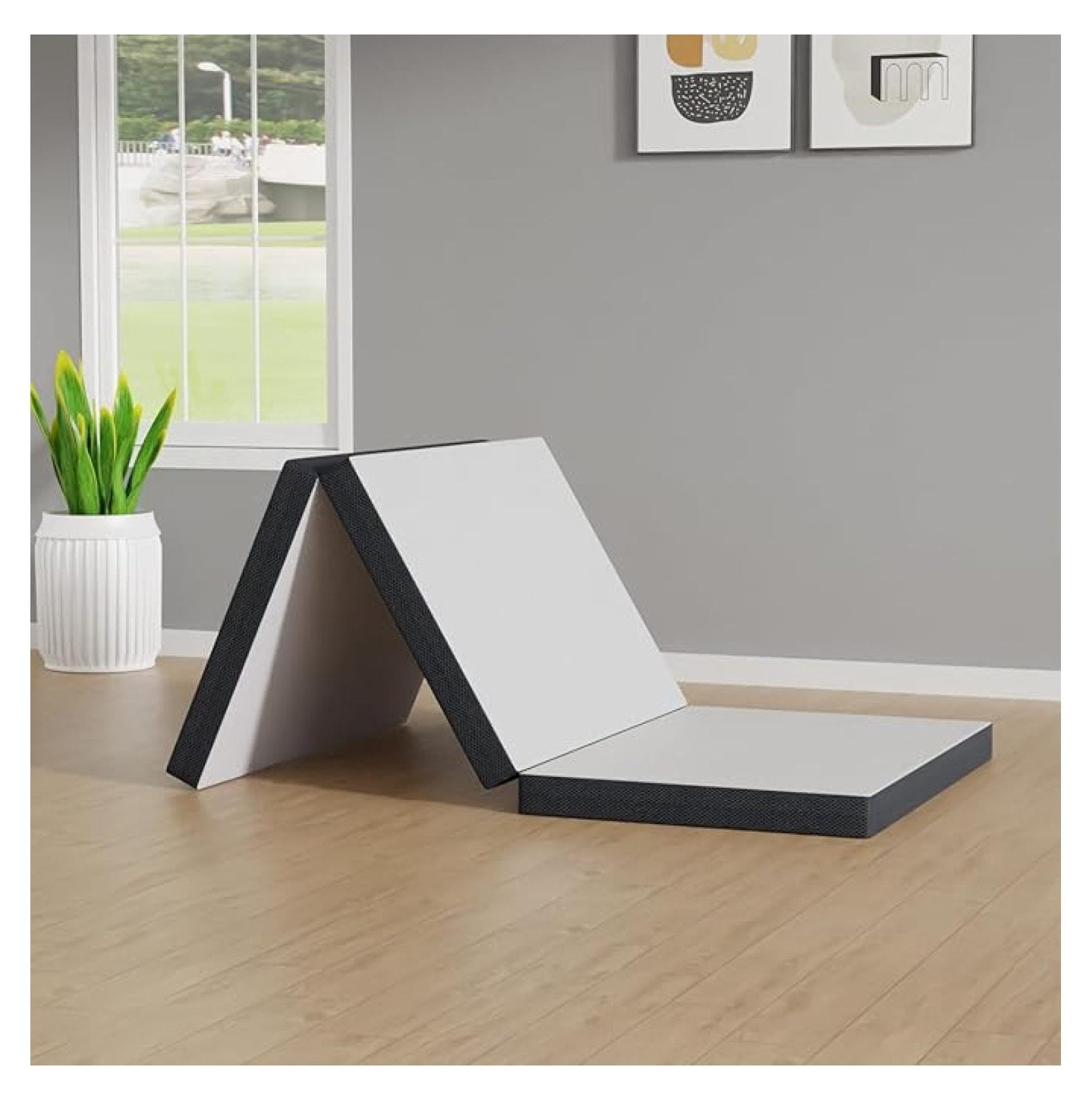 3 inch Memory Foam Tri Folding Mattress/Portable Foldable Mattress ...