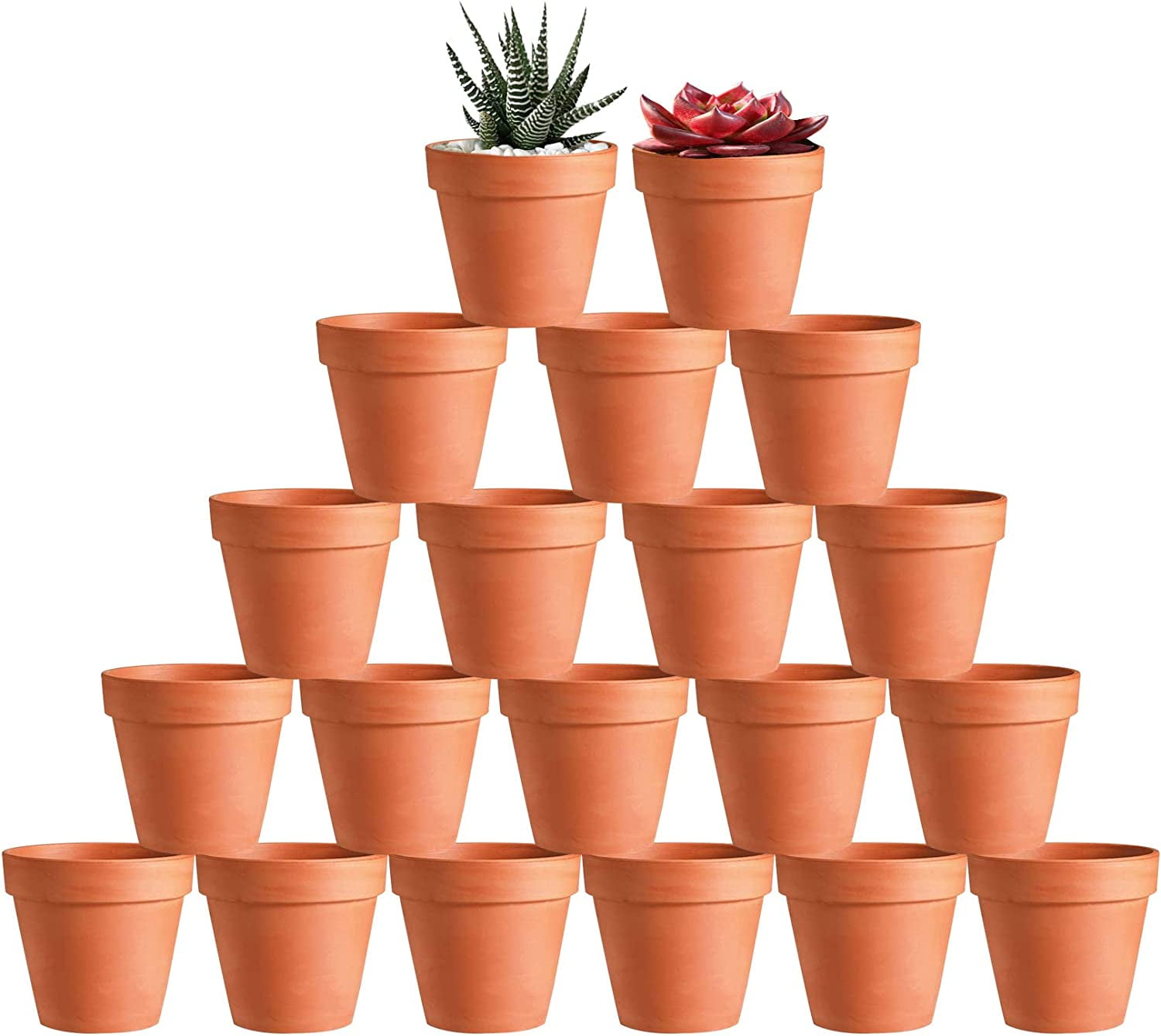 3 inch Plant Nursery pots Number of Items in a 20 Pack, with Drain ...