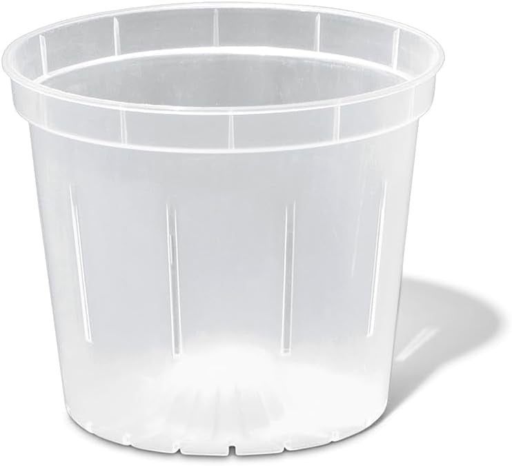 3 inch Plant Pots - 6 Pack of Flower Pots (Crystal Clear) - Slotted ...