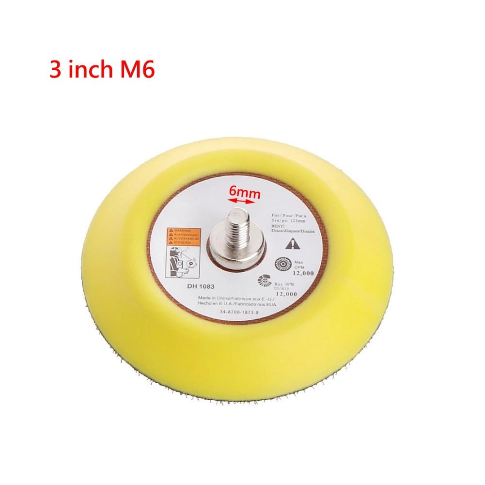 3 inch Polishing Sanding Disc Backing Pad Hook And Loop for Pneumatic ...