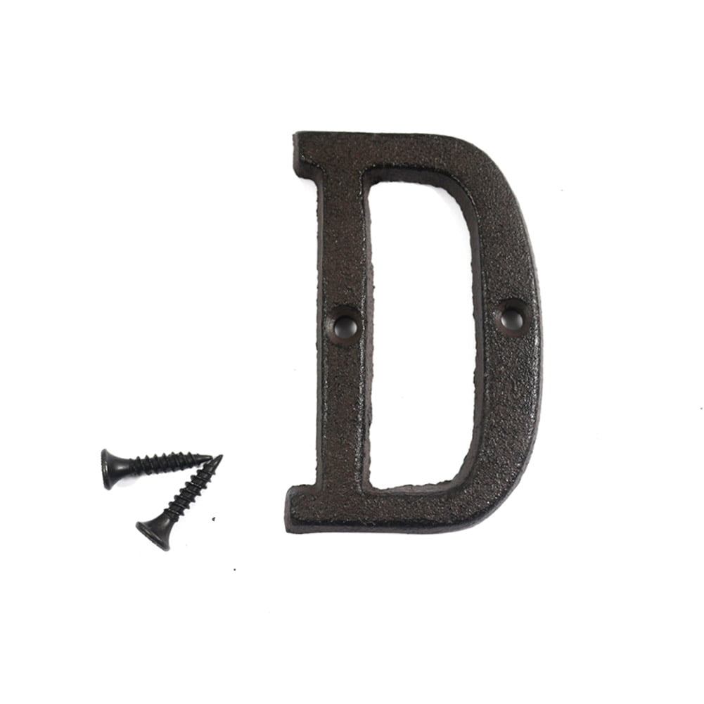 3 inch Vintage Decorative Cast Iron Alphabet Letters Wall Sign ...
