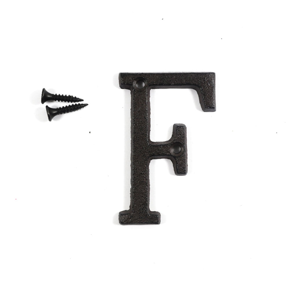 3 inch Vintage Decorative Cast Iron Metal Alphabet Letters Wall Sign ...