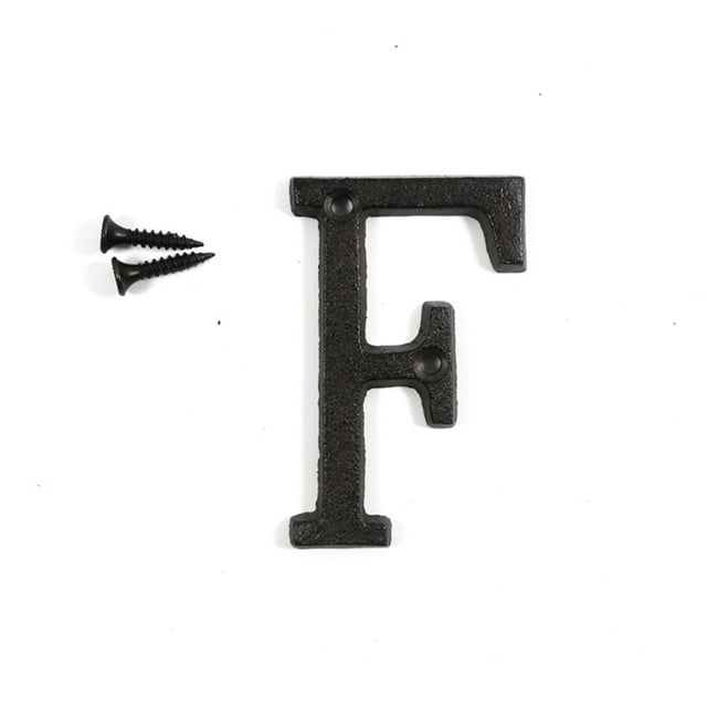 3 inch Vintage Decorative Cast Iron Metal Alphabet Letters Wall Sign ...