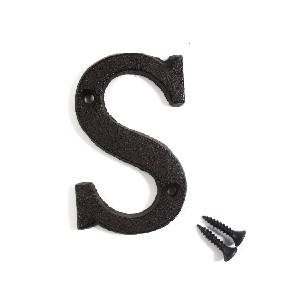 3 inch Vintage Decorative Cast Iron Metal Alphabet Letters Wall Sign ...