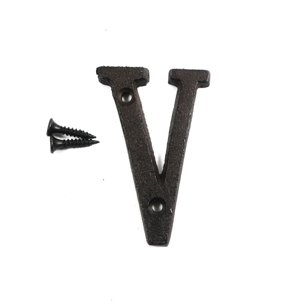 3 inch Vintage Decorative Cast Iron Metal Alphabet Letters Wall Sign ...
