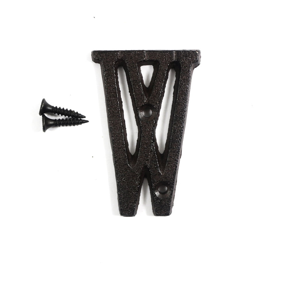 3 inch Vintage Decorative Cast Iron Metal Alphabet Letters Wall Sign ...