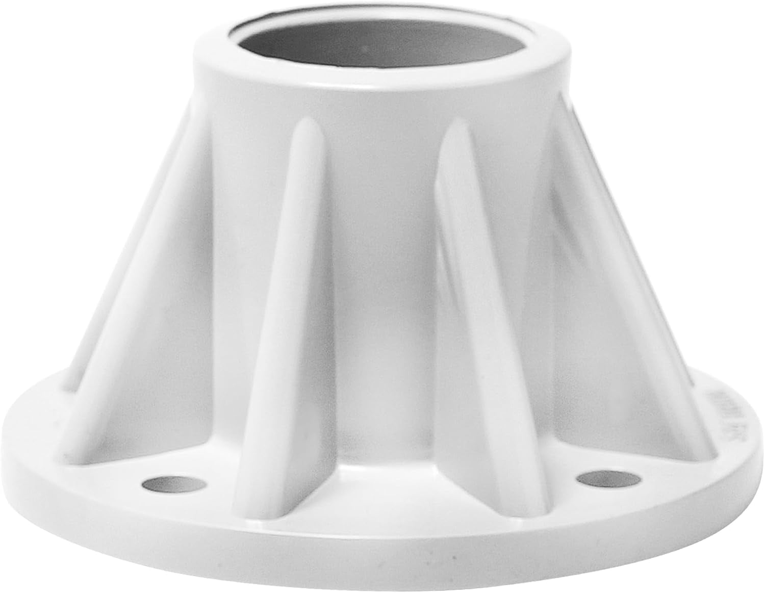 3 inch White Surface-Mount Base for 1.9 inch OD Swimming Pool ladders ...