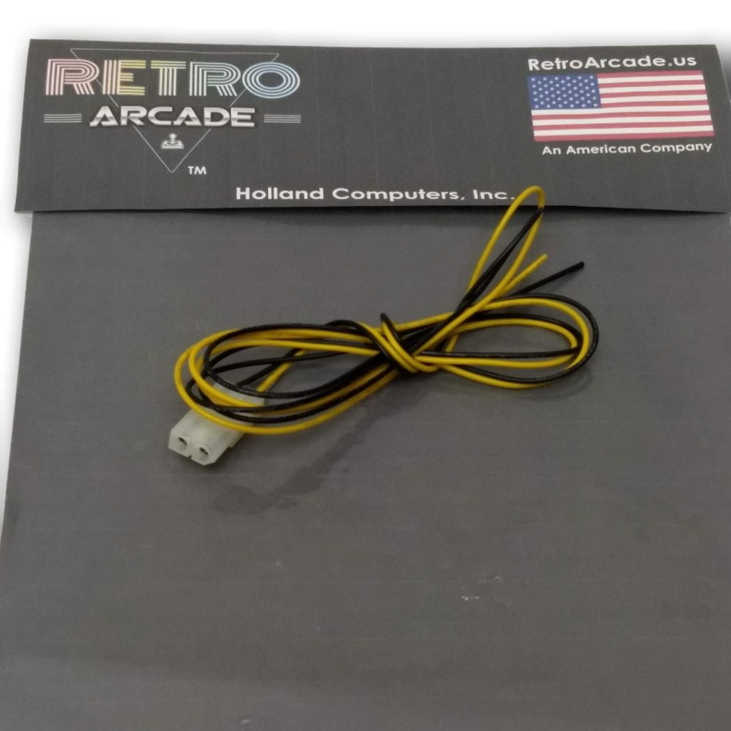 3 inch arcade game LED trackball power harness with 2 pin molex ...