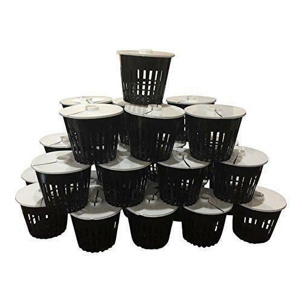 3 inch net pots - net pots for hydroponics - net pot with white lids ...