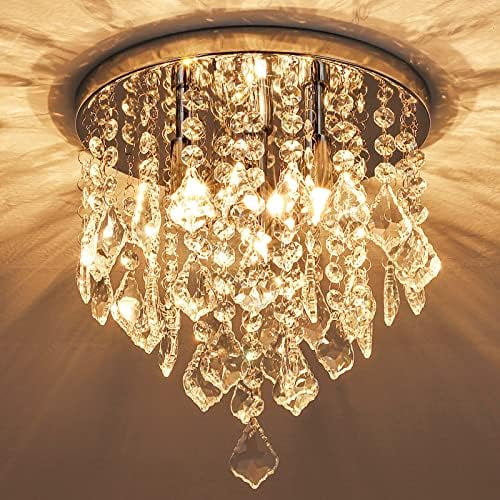 3-lIGHT mINI cRYSTAL cHANDELIER,10" mODERN cHANDELIER lIGHTING fIXTURE ...