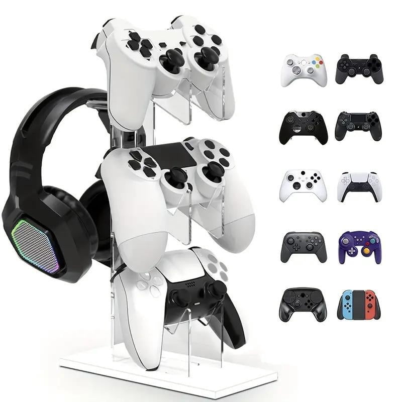3-layer Game Controller Stand & Headphone Stand, Storage Stand For PS5 ...