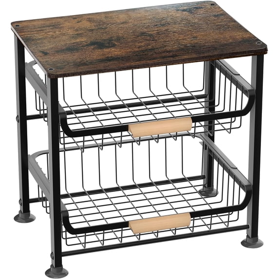 3-layer Kitchen Fruit Storage Basket Snack Rack, Countertop & Desktop ...