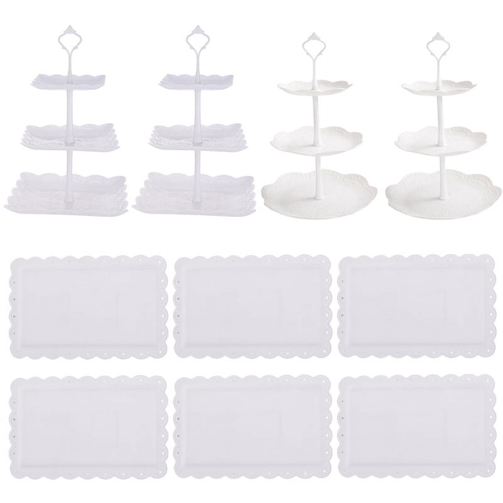 3-layer snack plate fruit plate afternoon tea dessert display stand ...