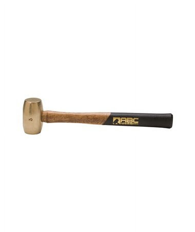 ABC Hammers ABC3BF Brass Hammer w/14" Fiberglass Handle, 3LB - Walmart.com