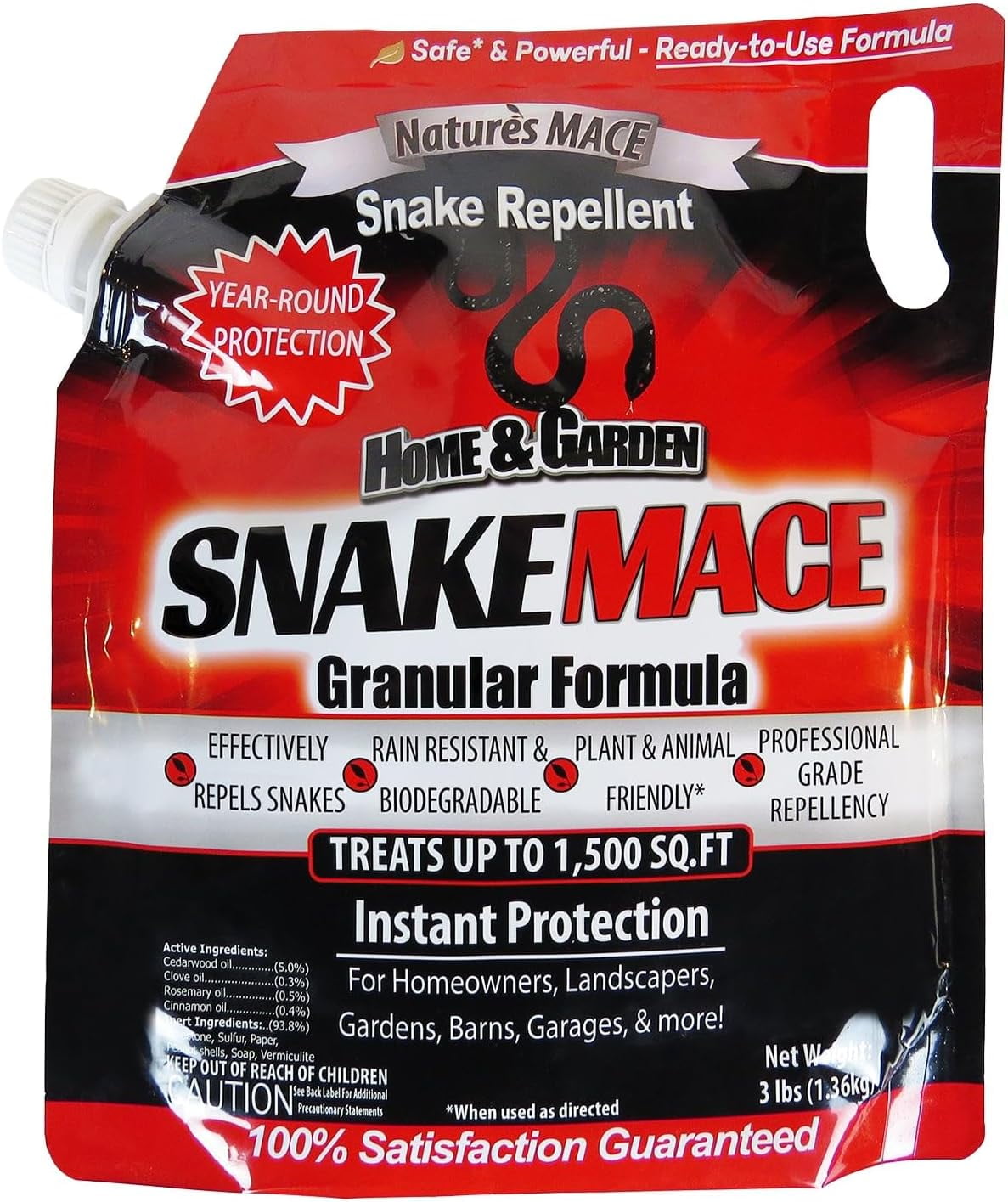 3 lb Snake Repellent/Keep Snakes Out of Home, Yard, and Gardens ...