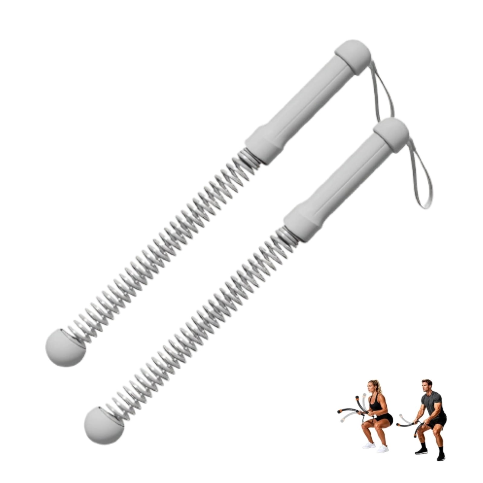 3 lbs Beginner-Friendly Ropeless Battle Ropes Cordless Weighted Non ...