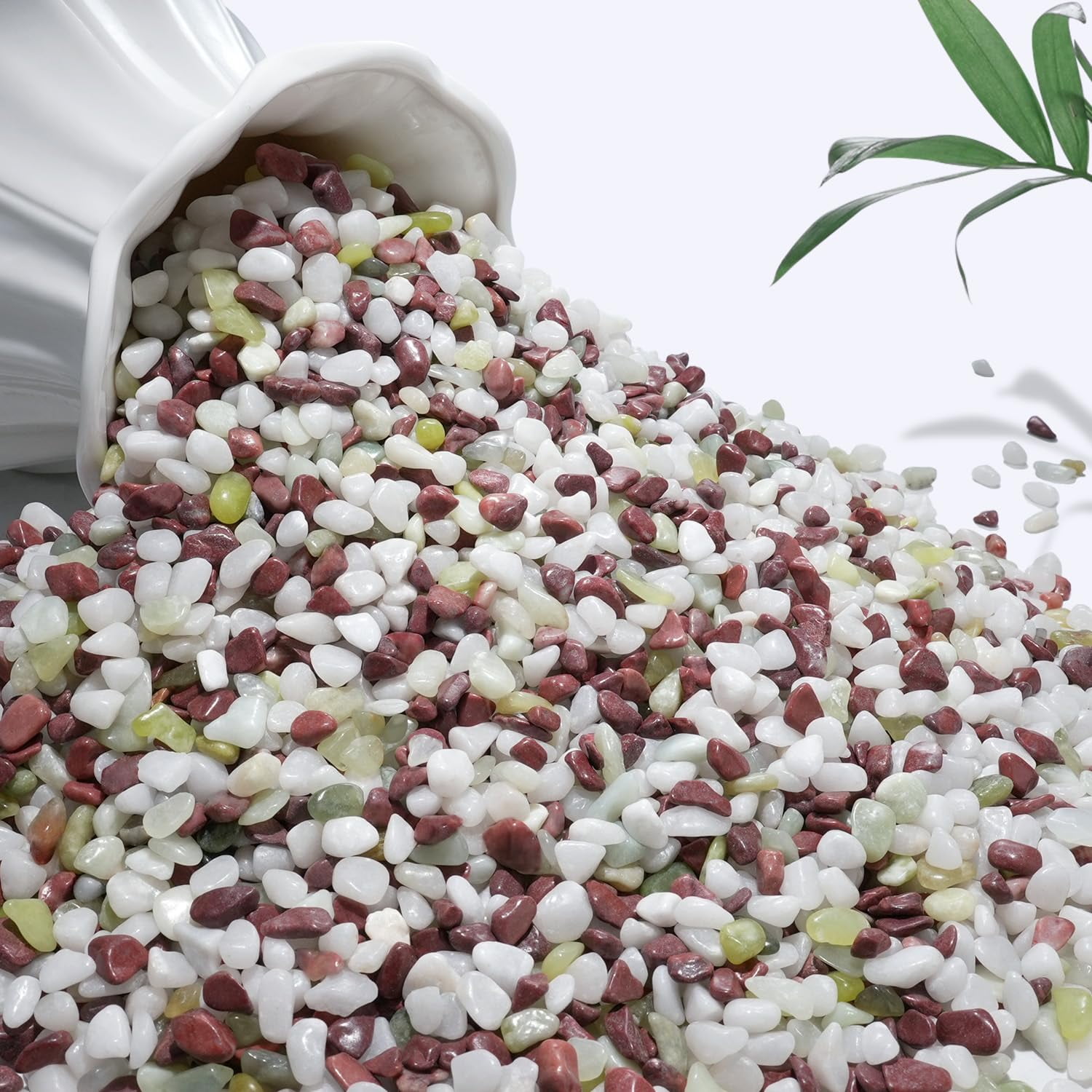 3 lbs Pebbles for Indoor Plants, 1/5 Inch Pea Gravel for Fish Tank ...