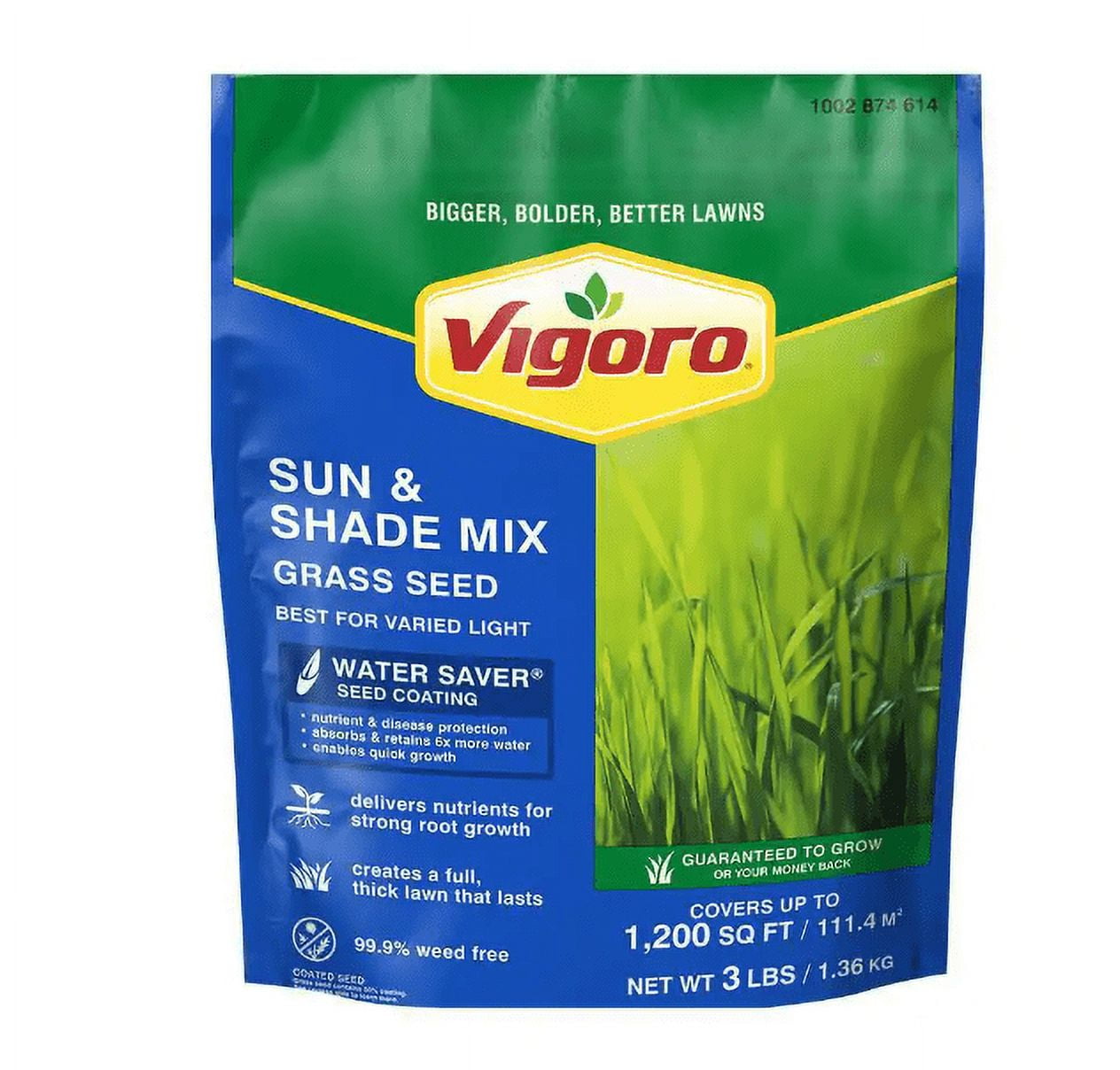 3 lbs. Sun Shade Grass Seed Mix with Water Saver Seed Coating - Walmart.com